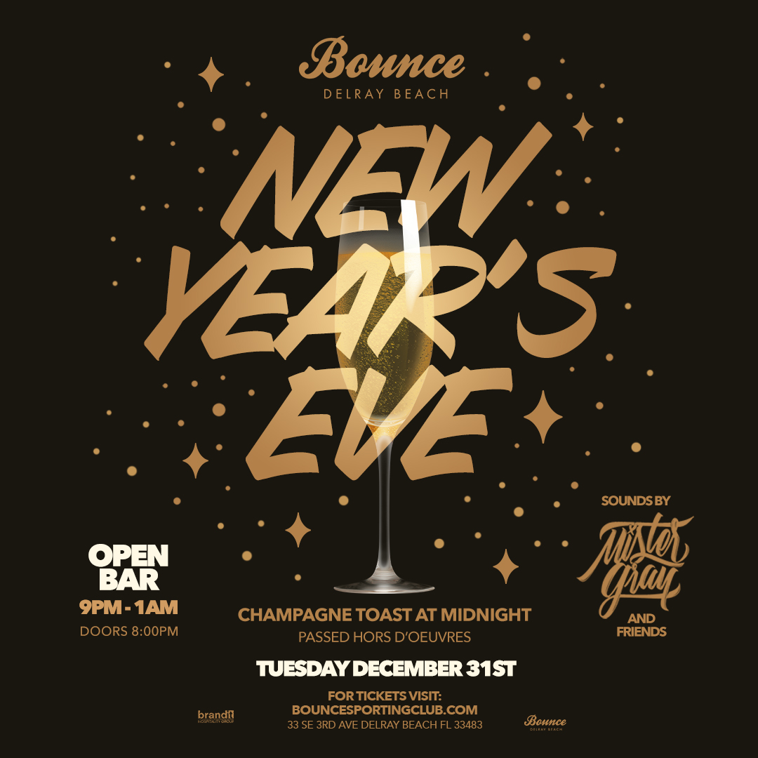New Year's Eve 2025 | Bounce Delray Beach