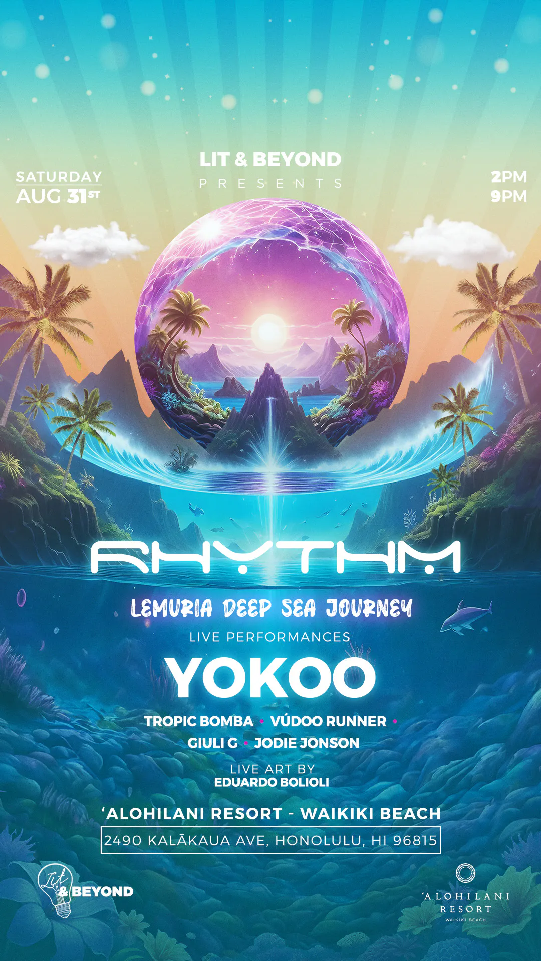 Lit & Beyond Presents RHYTHM w/ YokoO at Swell Day Club | 'Alohilani ...